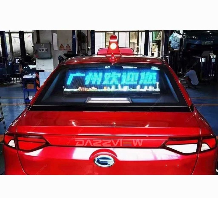Transparent Car Rear Window LED Display - Dazzview Technology