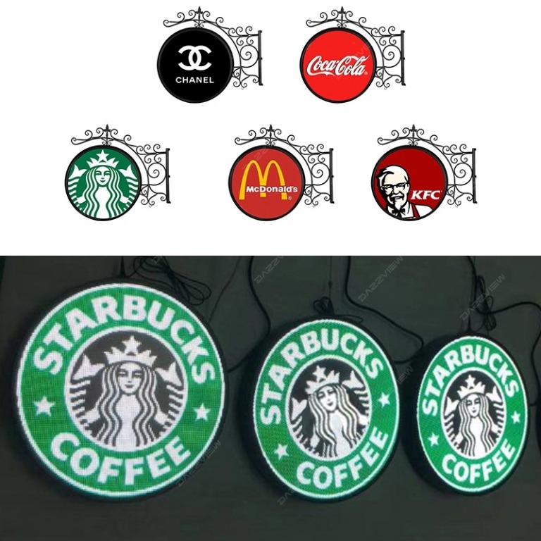 Circle Double sides Logo LED Display - Dazzview Technology