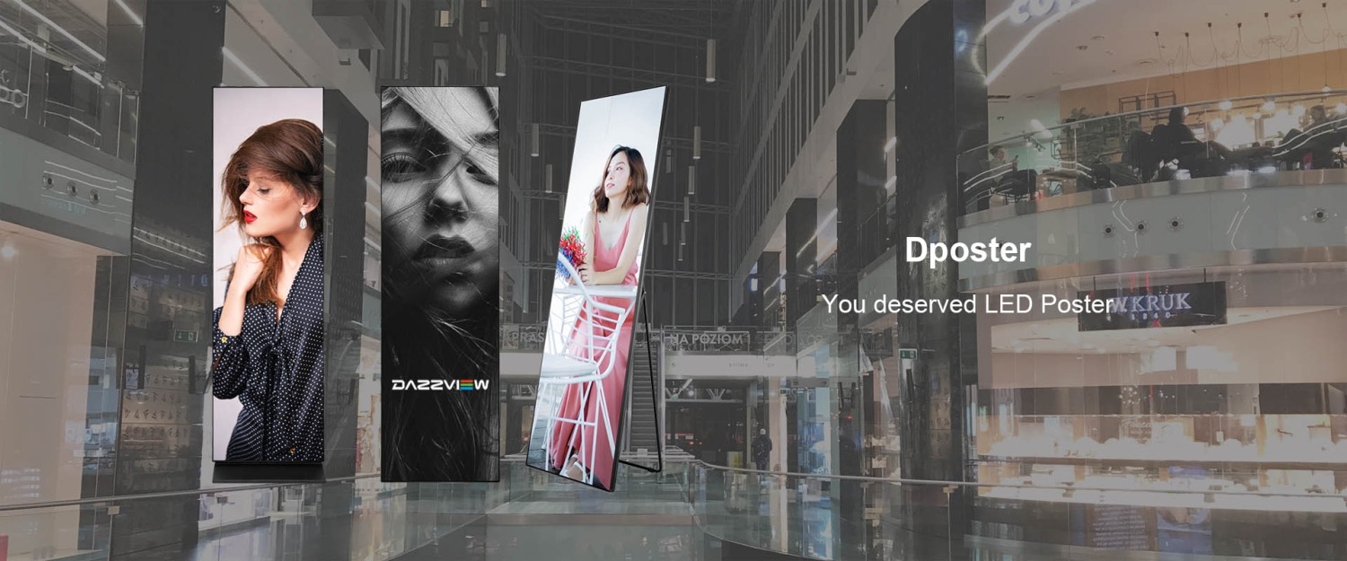 Indoor LED Poster For the Retail Shop Showcase - Dazzview