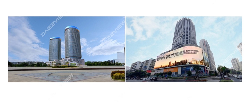 Light Weight Transparent Mesh LED Display - Dazzview